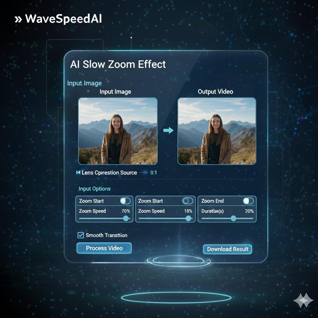AI Slow Zoom Effect